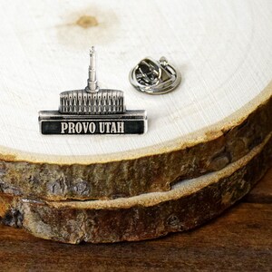 Provo Utah Temple Pin Silver or Gold Finish Lapel Pin - Etsy