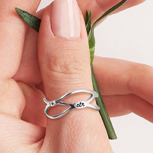 Cursive CTR Ring Choose the Right Perfect for Latter-day Saint - Etsy
