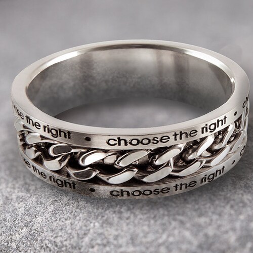 Black With Wire CTR Ring Stainless Steel Comfort Fit Band - Etsy