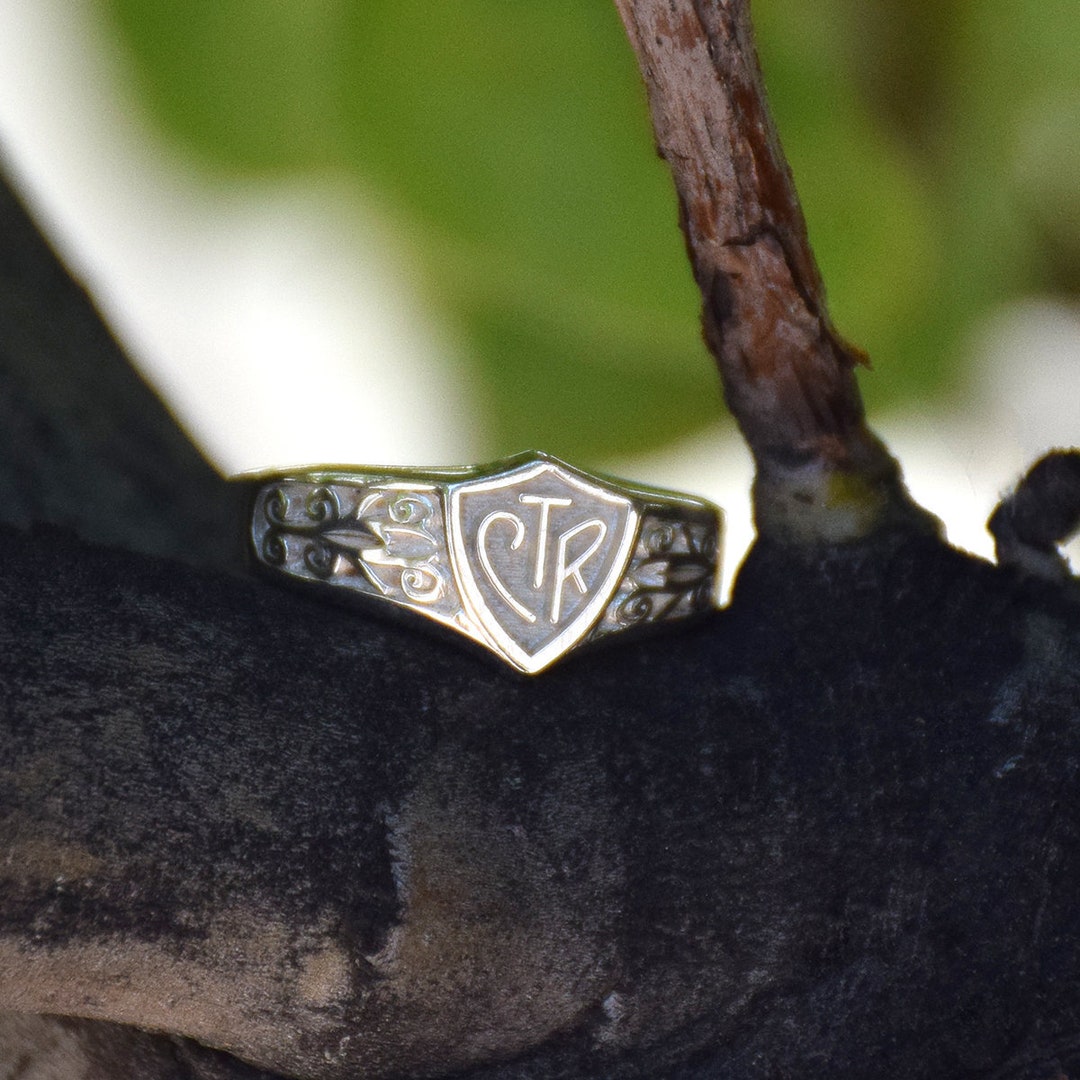 CTR Legacy Sterling Silver Ornate Detailed Filigree Classic CTR Shield ...