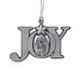 Joy Nativity Antique Silver Christmas Ornament Baby Jesus Mother Mary ...