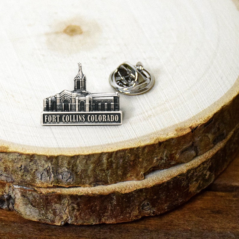 Fort Collins Colorado LDS Temple Lapel Pin Silver or Gold - Etsy