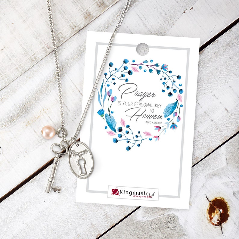 Key Charm Necklace Prayer is Your Personal Key to Heaven - Etsy