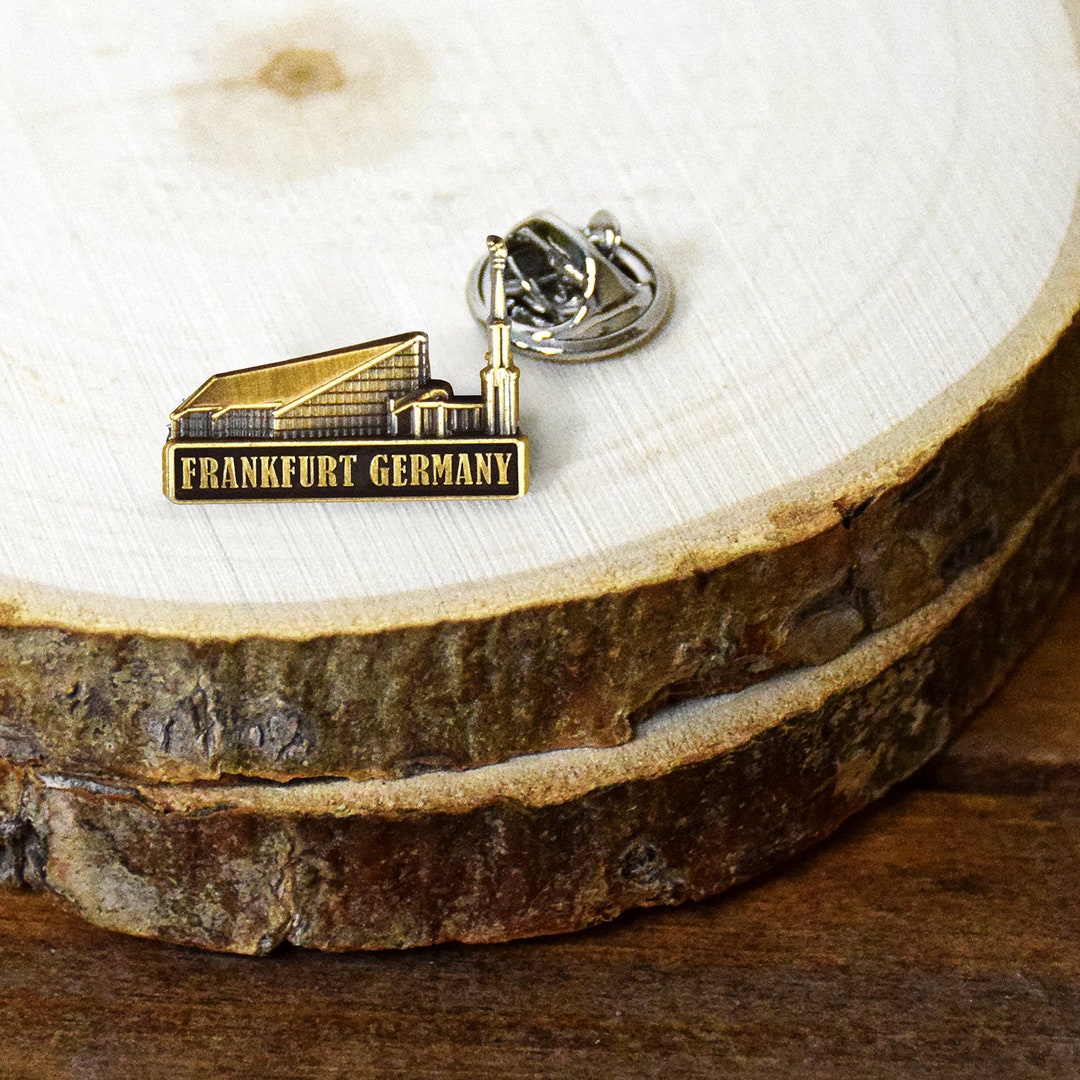 Frankfurt Germany Temple Gold or Silver Finish Pin Temple Wedding ...