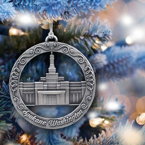 Spokane Washington LDS Temple Ornament Temple Marriage Temple Sealing ...