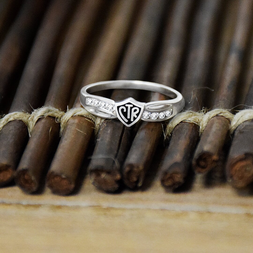 Bow CTR Ring Clear Stones Choose the Right Perfect for Latter-day Saint ...