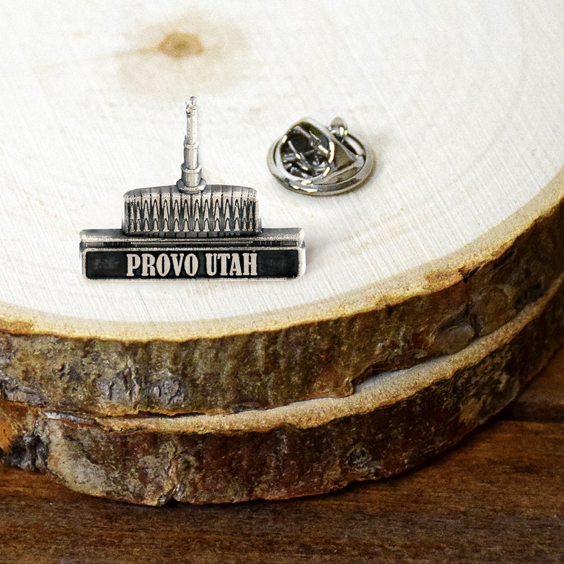 Provo Utah Temple Pin Silver or Gold Finish Lapel Pin - Etsy