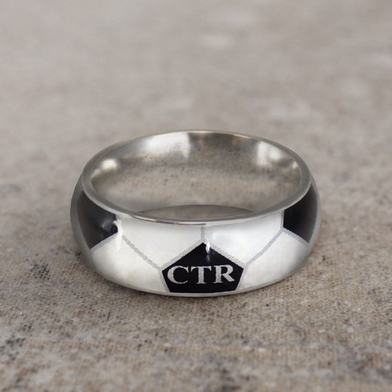Soccer Fotball CTR Ring Stainless Steel Comfort Fit Band - Etsy