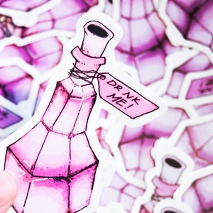 Potion Bottle Alice in Wonderland Sticker - Etsy