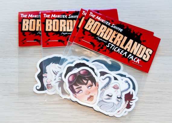 Borderlands Sticker Packet | Etsy