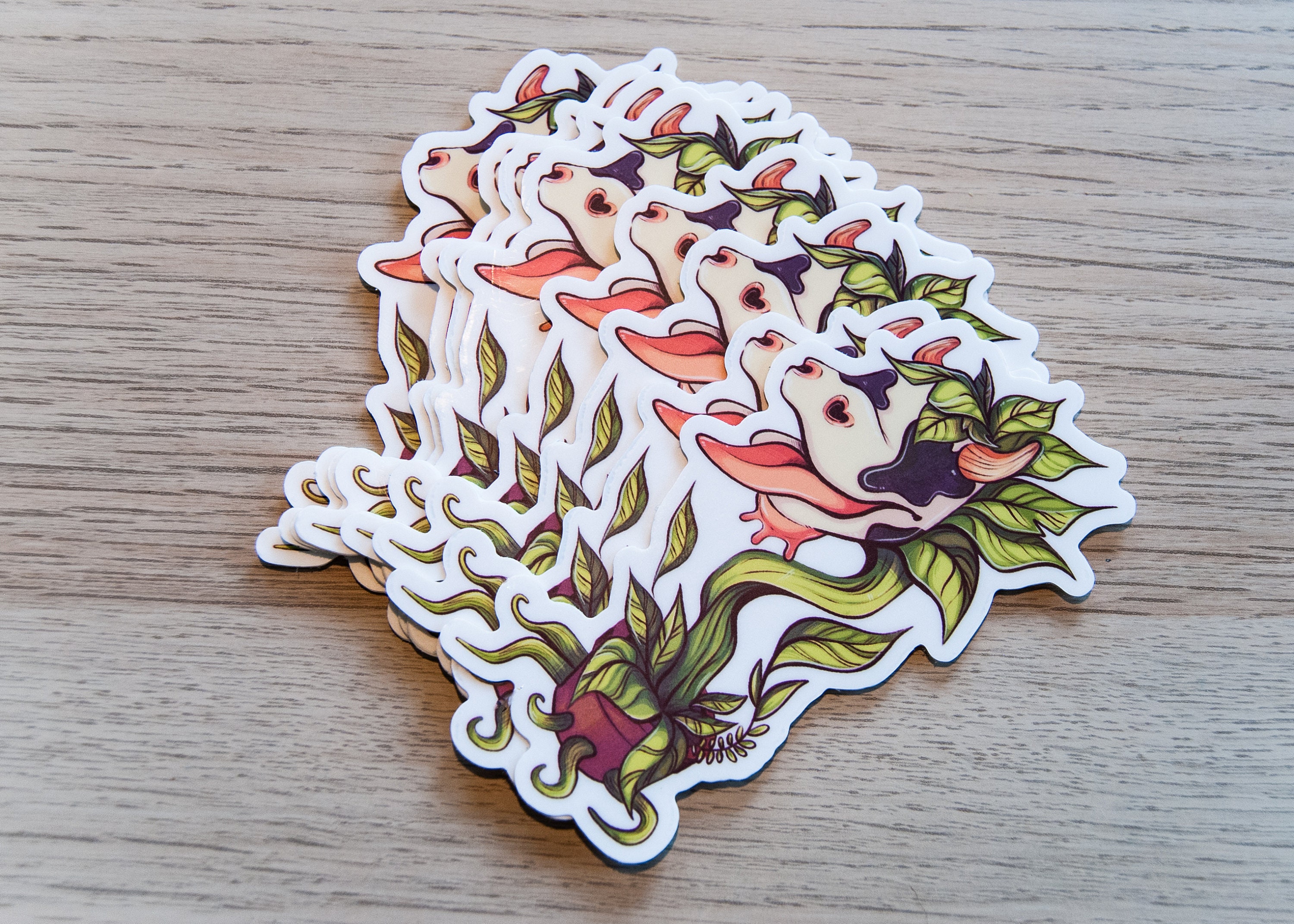 Sims Cow Plant Sticker - Etsy