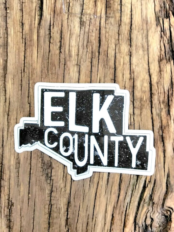 Elk County Pennsylvania Waterproof Sticker | Etsy