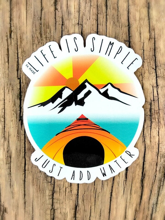 Kayak Life is Simple Decal | Etsy