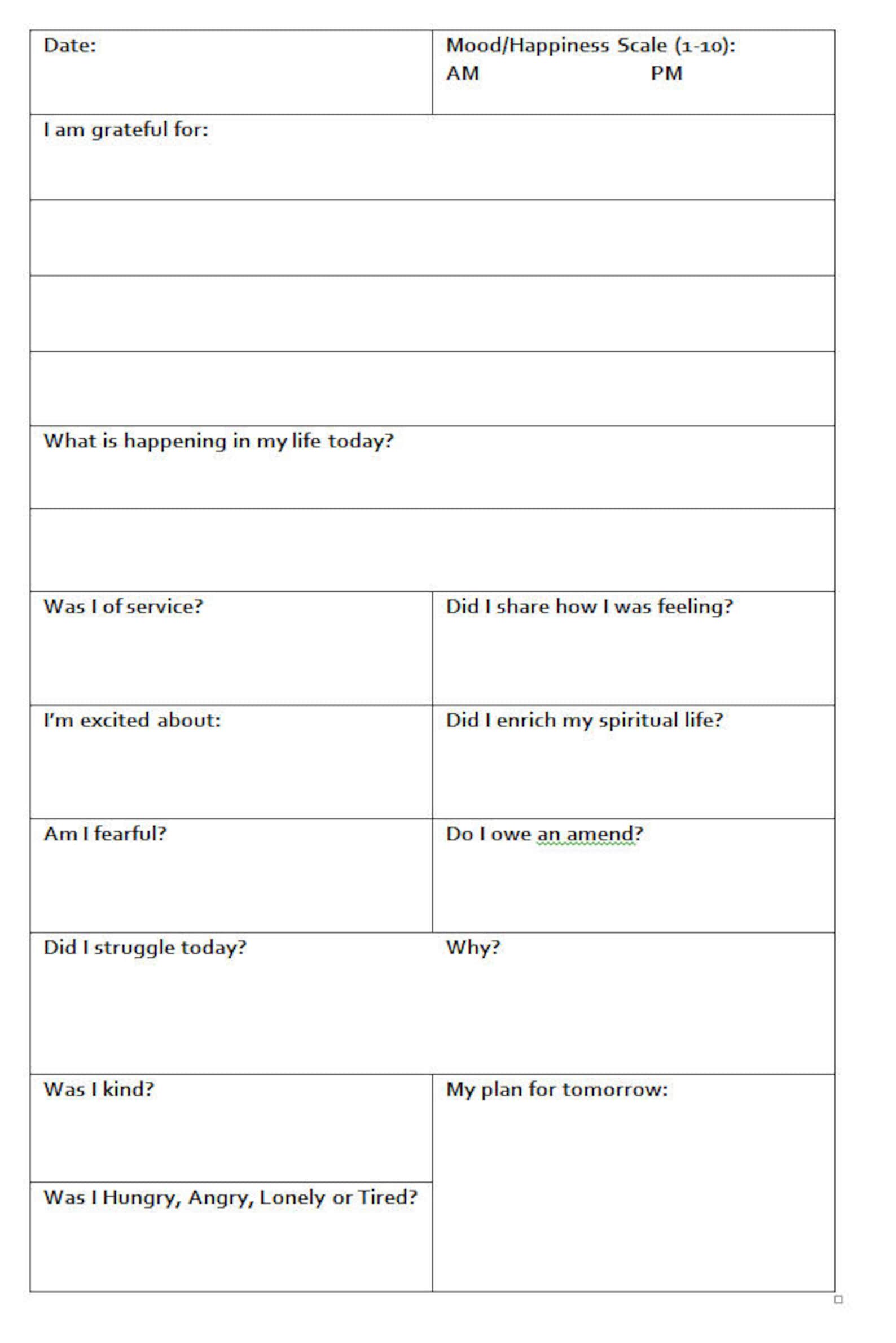 Just for Today Workbook - Etsy