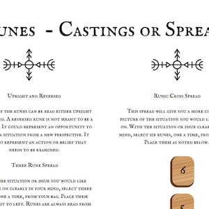 Runes, Meaning, Printable, PDF, Black and White and Full Colour ...