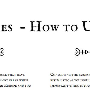 Runes, Meaning, Printable, PDF, Black and White and Full Colour ...