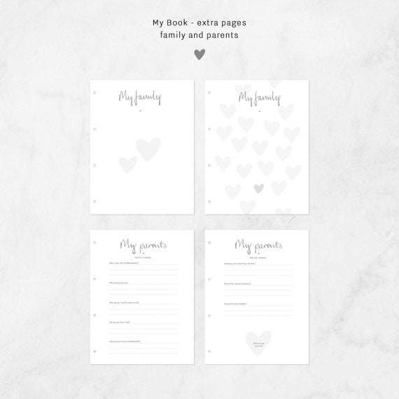 Printable Baby Journal Baby's First Book | Printed Cover: Forest