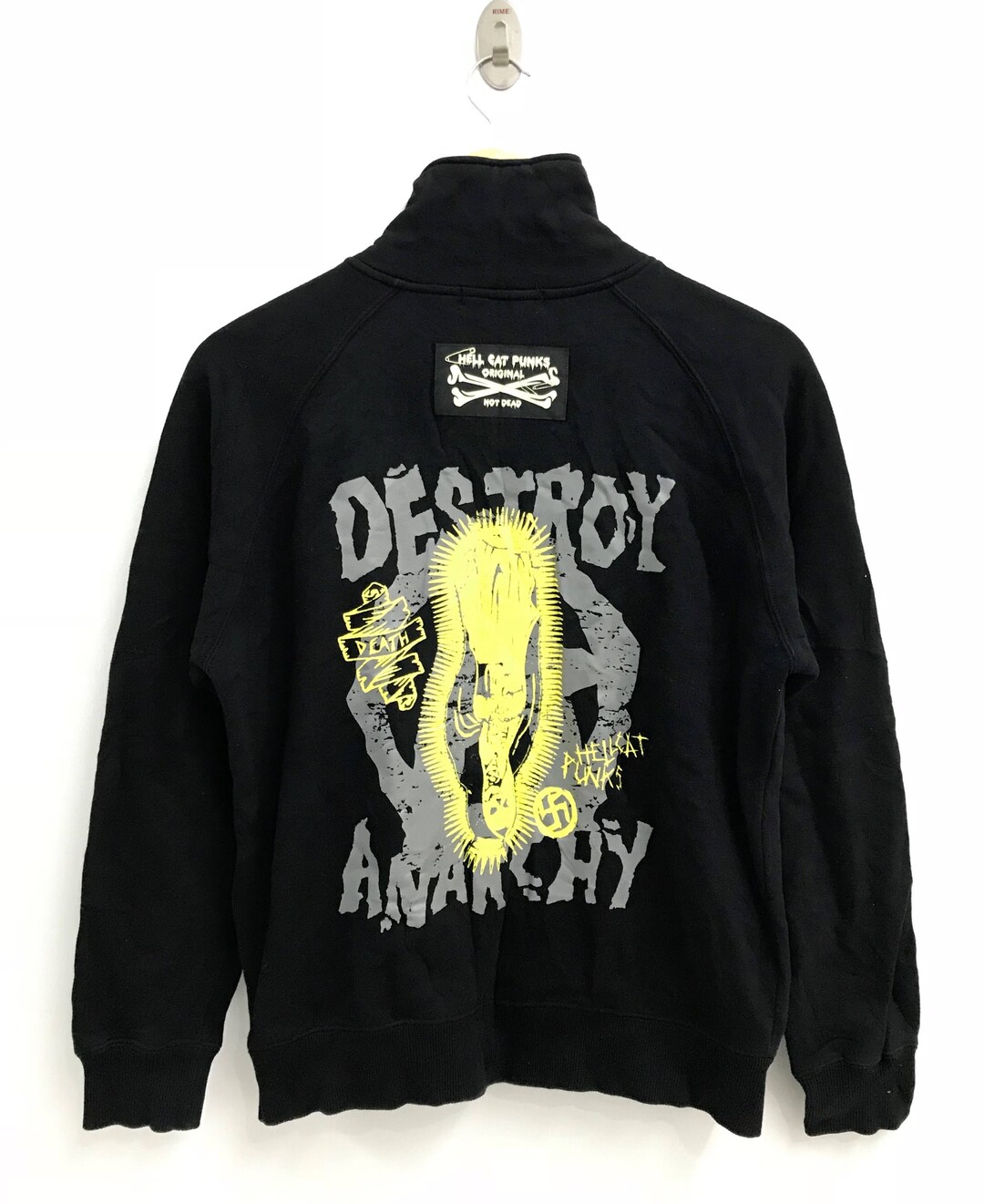 Vintage Hell Cat Punks Sweater Jacket...destroy Anarchy Seditionaries ...