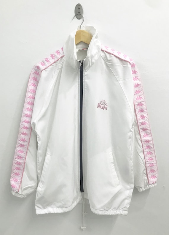RARE!! Vintage Kappa Big Logo Windbreaker Jacket Pink Colour RARE!! Vintage Kappa Big Logo Windbreaker Jacket Pink Colour