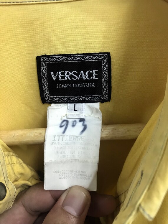 Vintage Versace Jeans Couture Button Ups Shirt..Craft… - Gem