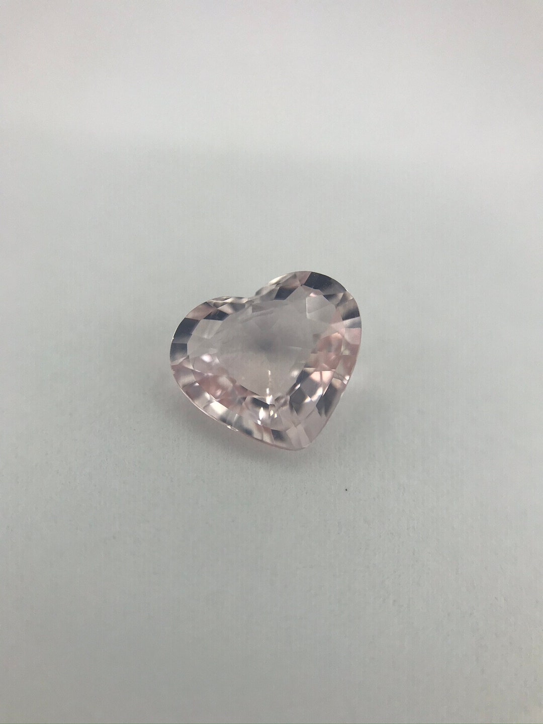 1.03 Cts Heart Shaped Morganite Loose Morganite Pink - Etsy