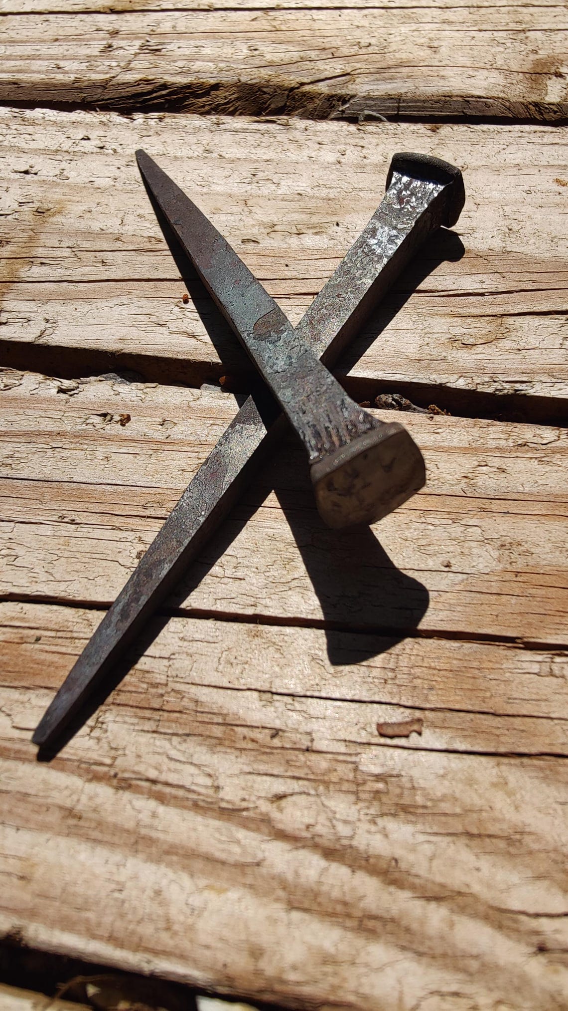 Hand Forged Spike Nails, Heavy Iron Nails, Blacksmith Wrought Spikes - Etsy