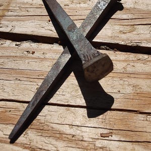 Hand Forged Spike Nails, Heavy Iron Nails, Blacksmith Wrought Spikes - Etsy