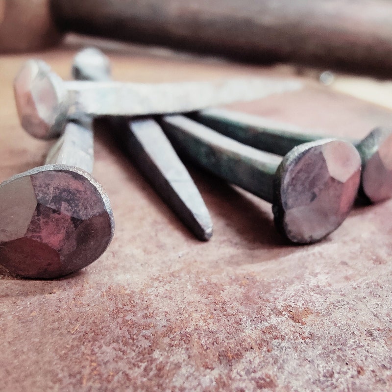 Forged Iron Nails - Etsy UK
