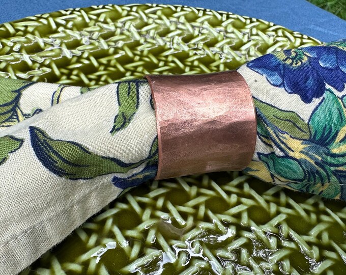 Hand Hammered Copper Napkin Ring - Etsy