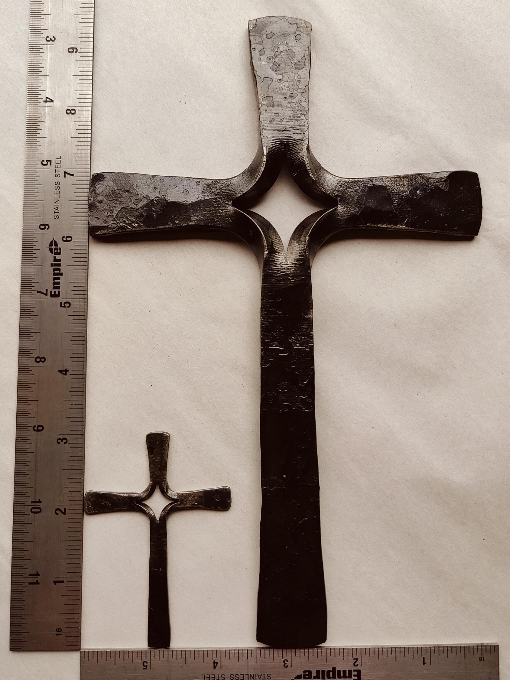 Hand Forged Steel Cross: Blacksmith Friedrich's Cross - Etsy