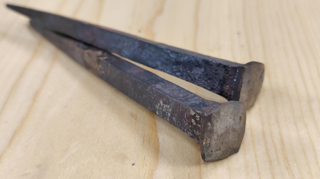 Hand Forged Spike Nails, Heavy Iron Nails, Blacksmith Wrought Spikes - Etsy