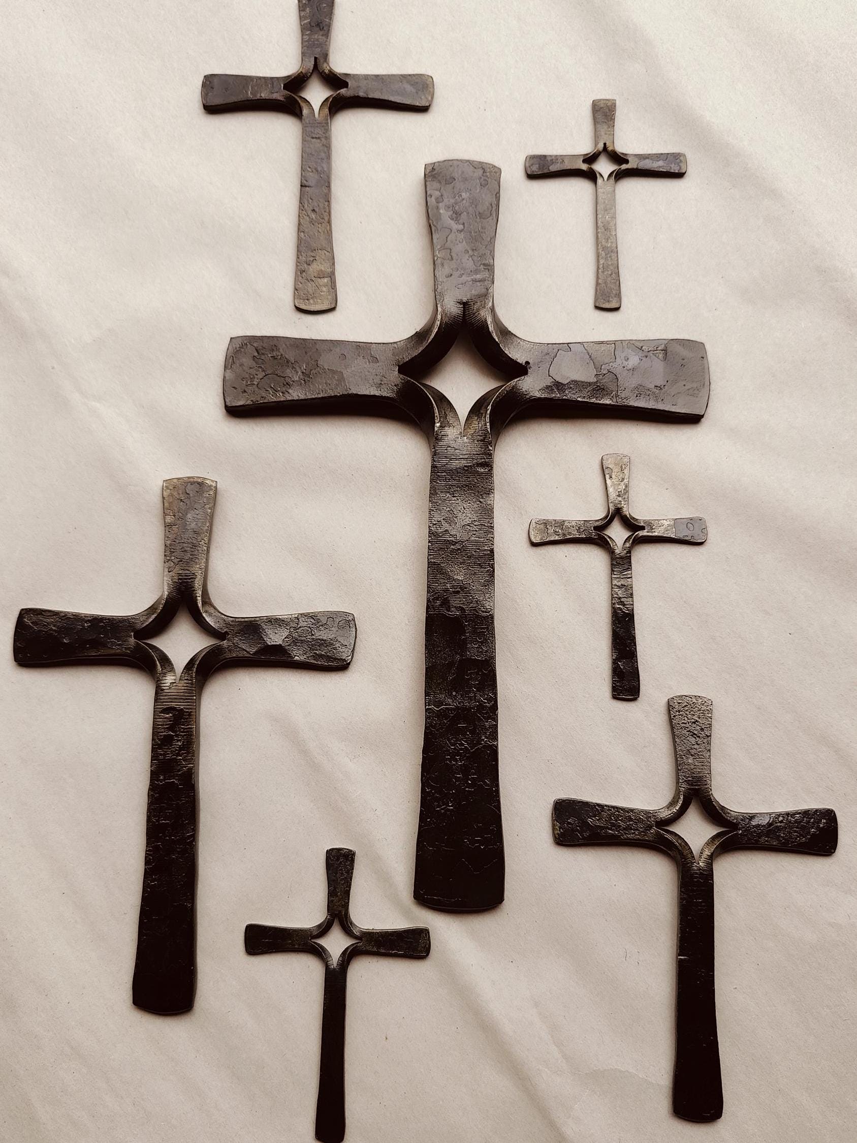 Hand Forged Steel Cross: Blacksmith Friedrich's Cross - Etsy
