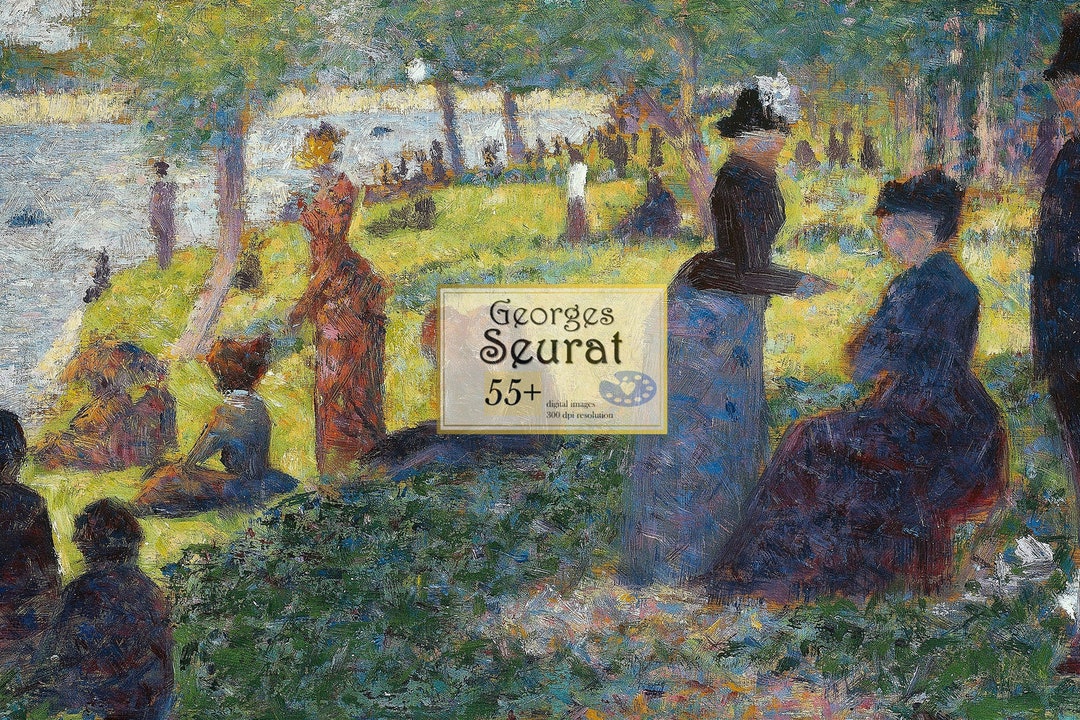 Georges Seurat Art Prints: Botanical Painting Set (digital Download ...