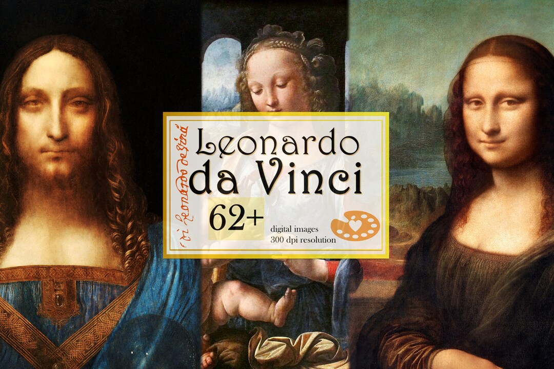 Leonardo Da Vinci Print, Digital Download Leonardo Da Vinci Poster,da ...