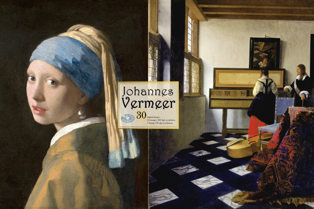 Vermeer Print Digital Download Johannes Vermeer Poster Landscape ...