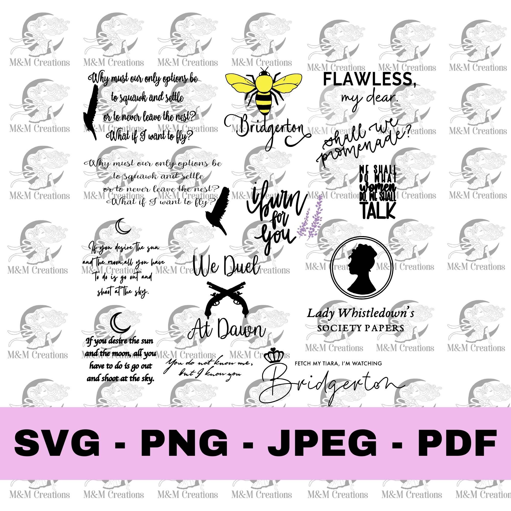 Bridgeton Bundle Svg | Bridgerton Svg | Bridgerton Ultimate Bundle Pack ...