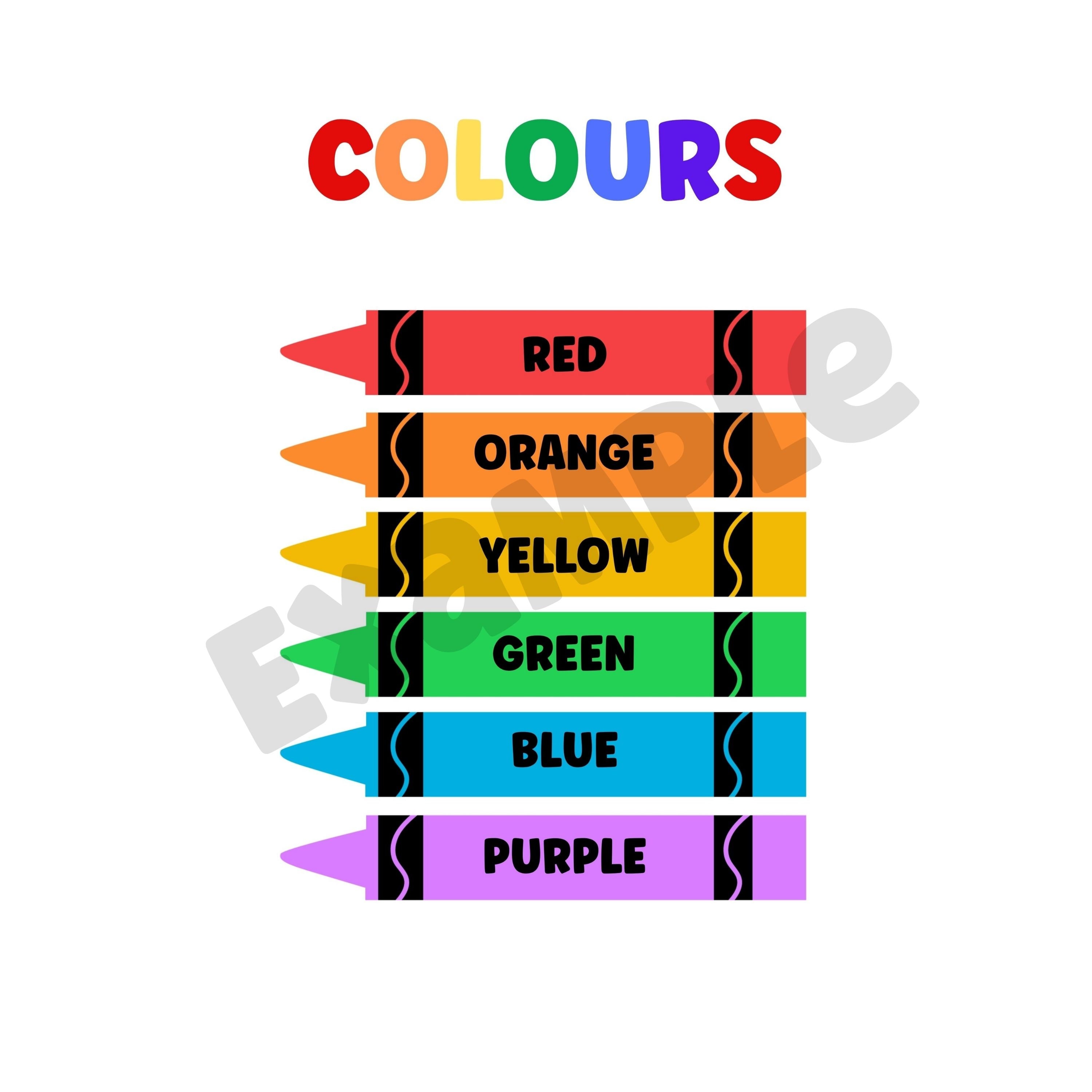 Colourful Printable Playroom Wall Art Alphabet Numbers Colours Shapes ...