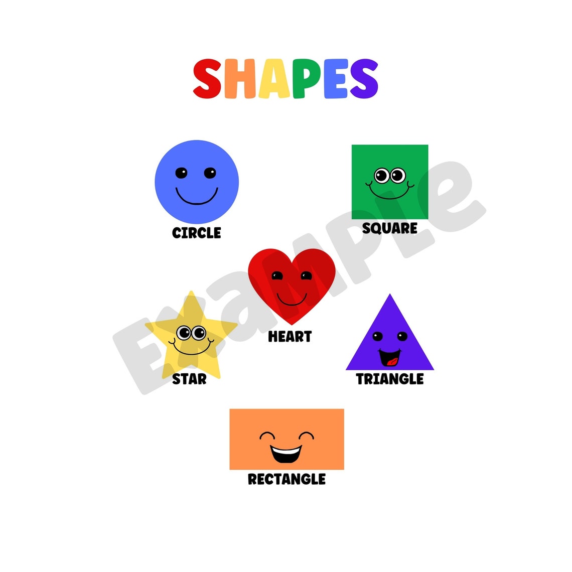 Colourful Printable Playroom Wall Art Alphabet Numbers Colours Shapes ...