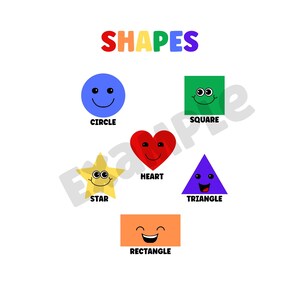 Colourful Printable Playroom Wall Art Alphabet Numbers Colours Shapes ...