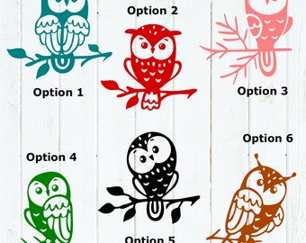 Owl decal | Etsy