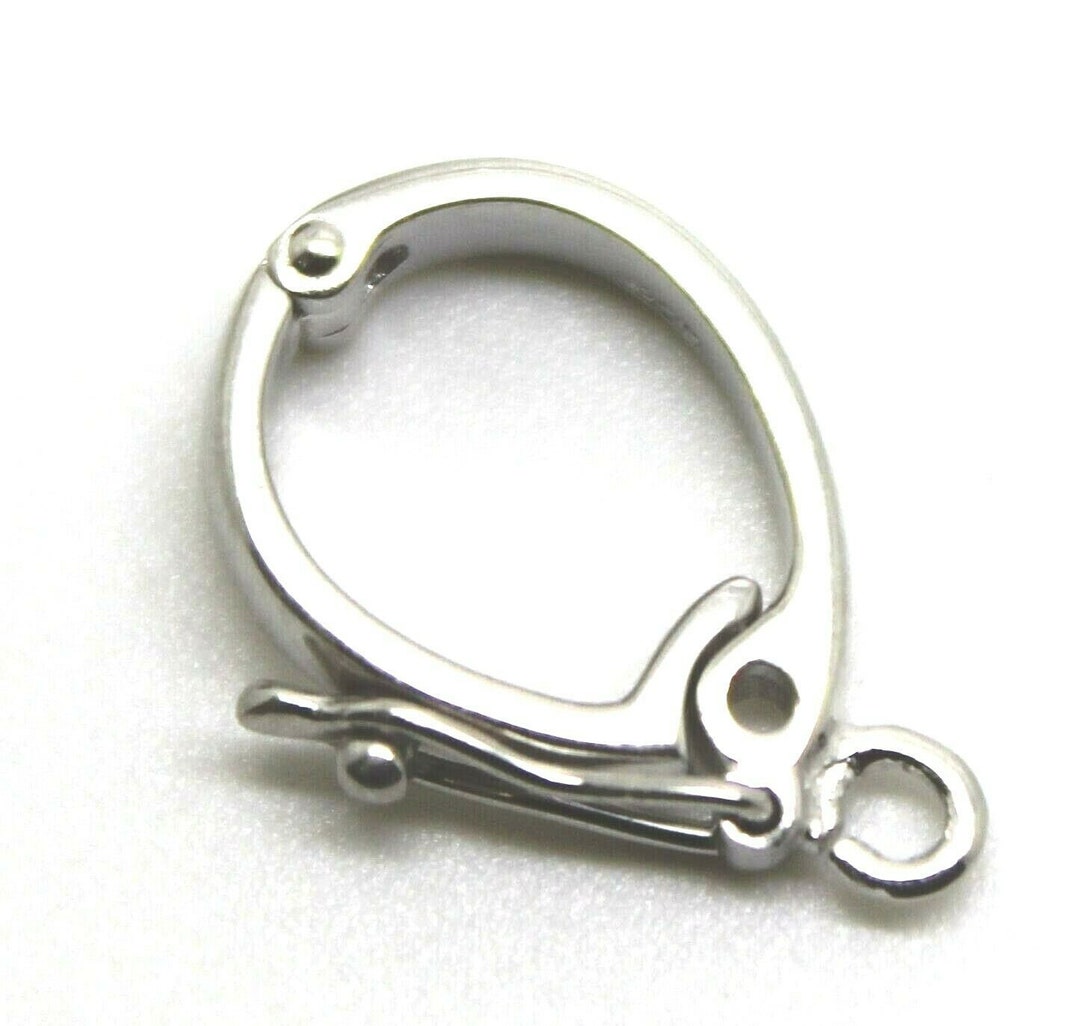 15mm Sterling Silver Enhancer Bail Clasp Jump Ring & Safety Latch - Etsy