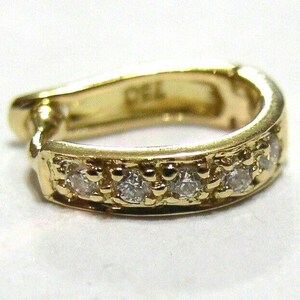 Genuine 18ct New White or Yellow Gold Diamond 10mm Enhancer Bail Clasp ...