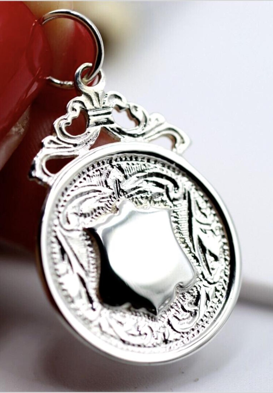 Genuine Sterling Silver 925 Shield Medal Pendant or Charm - Etsy