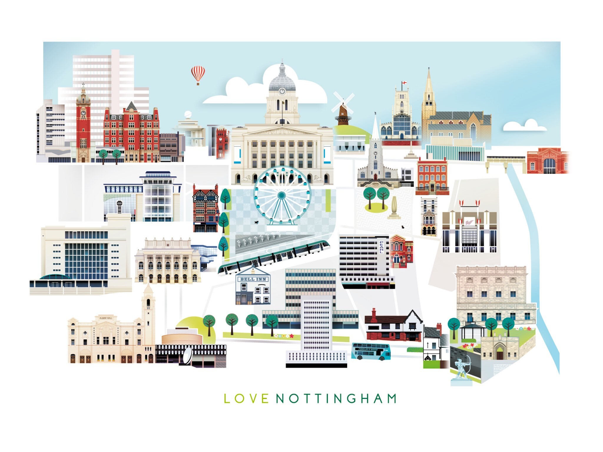 Nottingham Postcards pack of 10 Invitations Thank You - Etsy