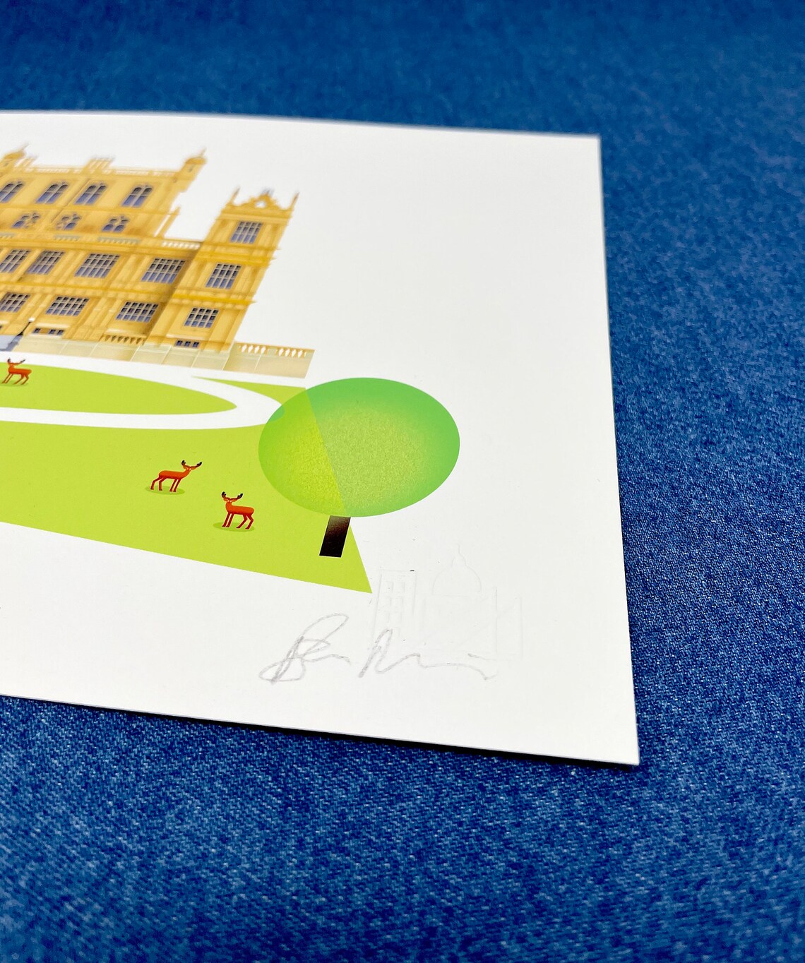 Nottingham Wollaton Hall Illustration Colourful Print - Etsy UK