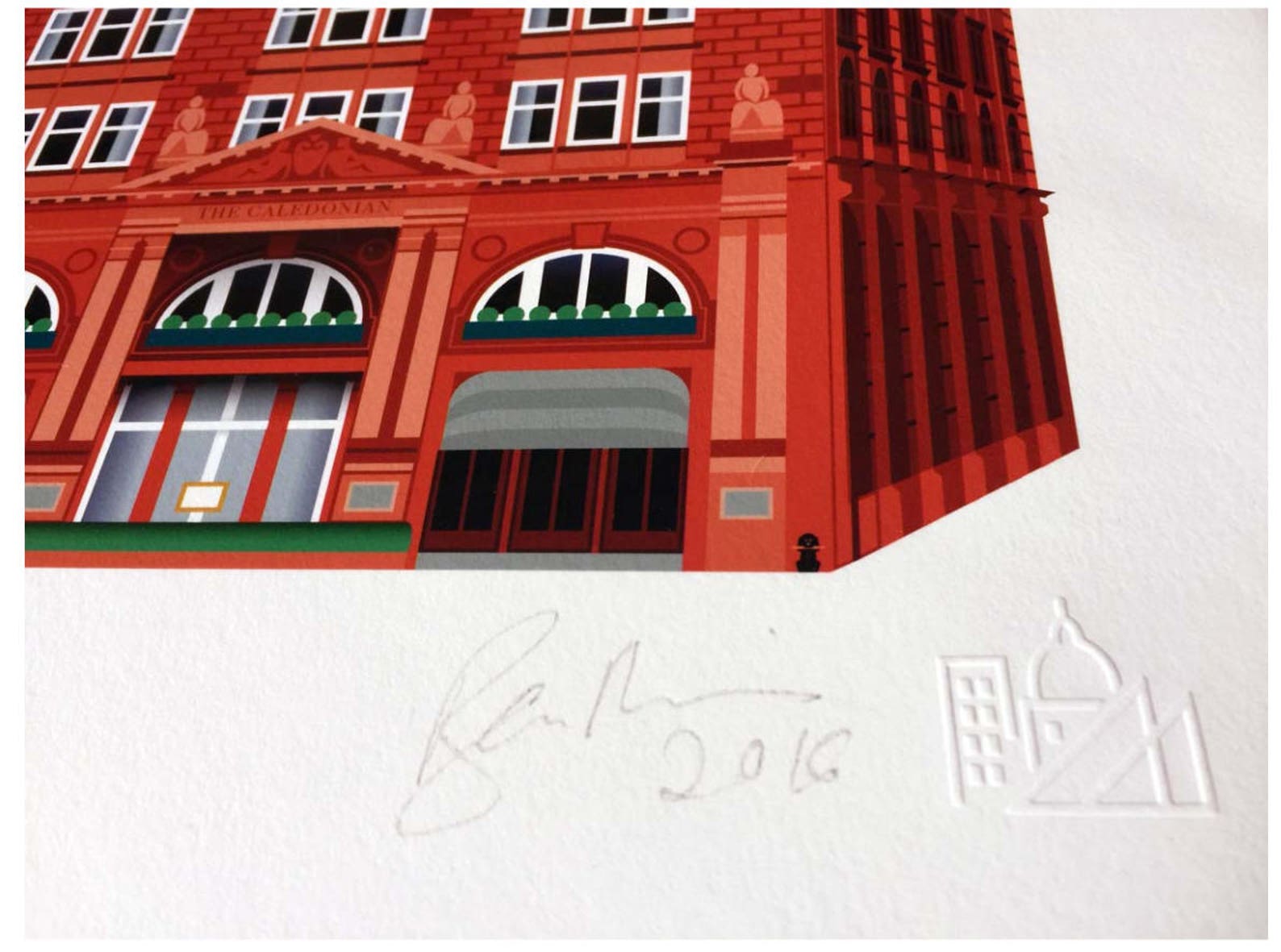 Edinburgh Caledonian Hotel Art Print Scotland Gift Office | Etsy