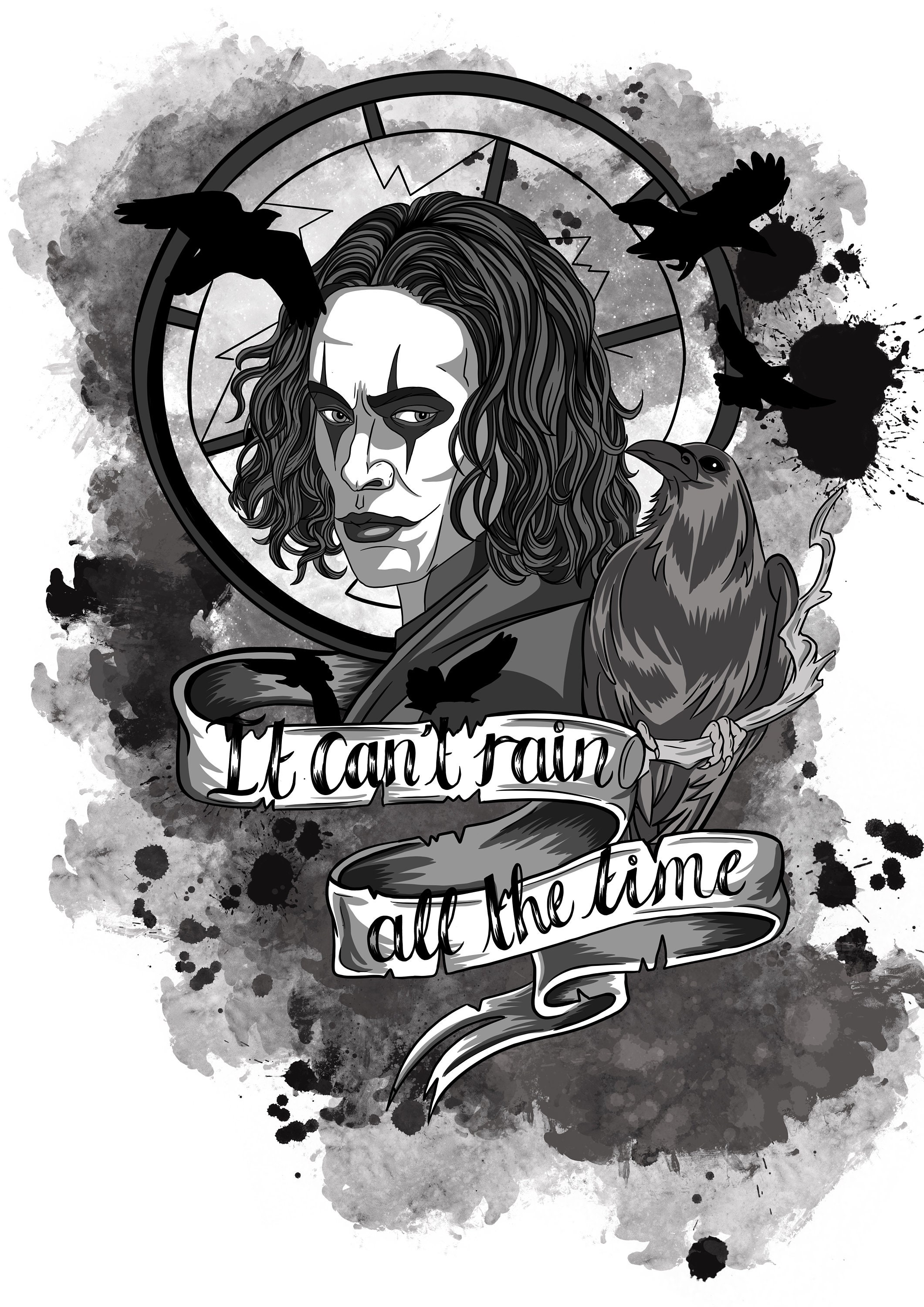 The Crow Original A4 Gloss Art Print 250 GSM Limited | Etsy