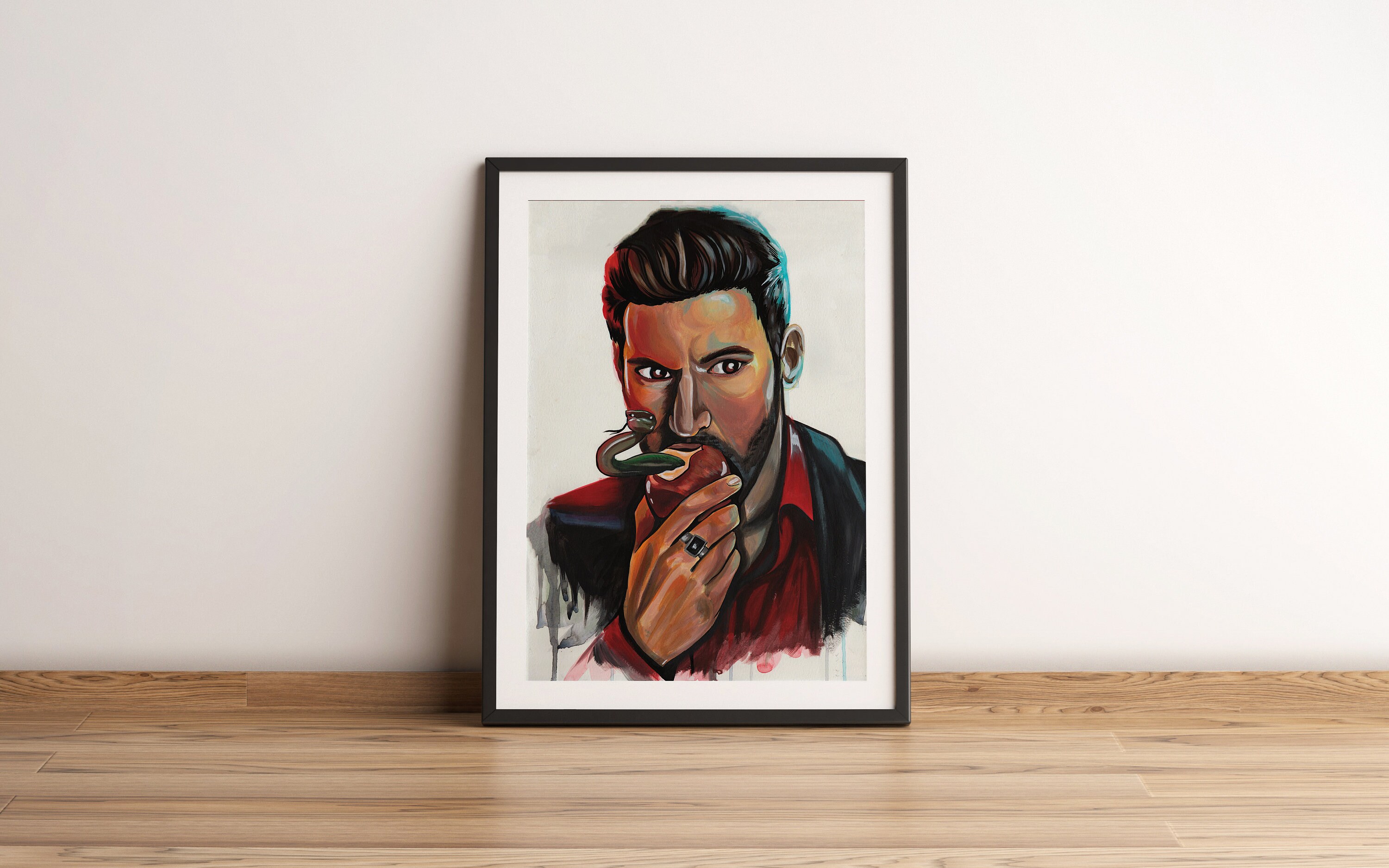 Lucifer Morningstar Original Painting Art Print A4 250 GSM | Etsy