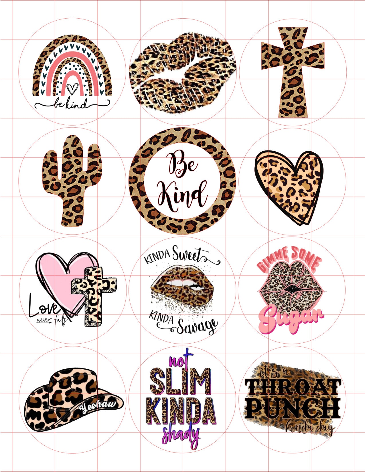 Leopard Print Cardstock Cutouts - Etsy