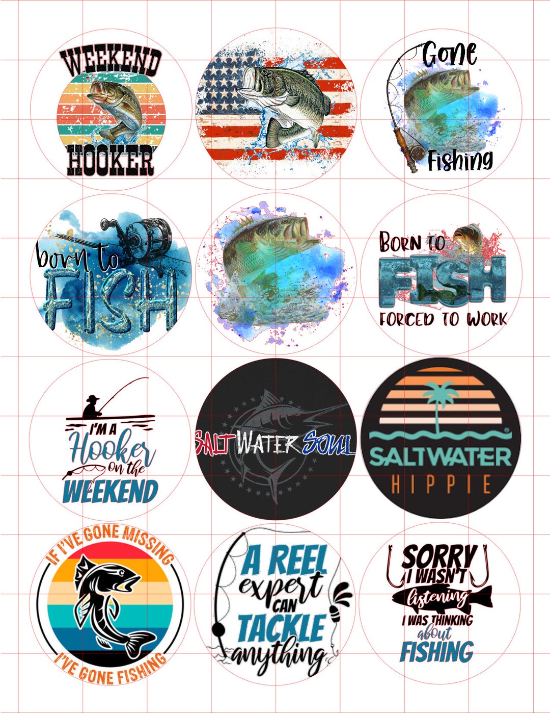 Fish Cardstock Cutouts - Etsy